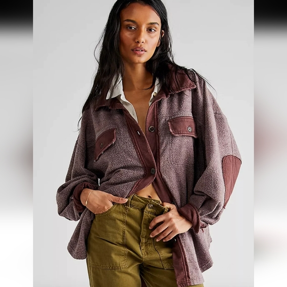 Free People | Jackets & Coats | Nwt Free People Ruby Jacket Shacket Large | Poshmark